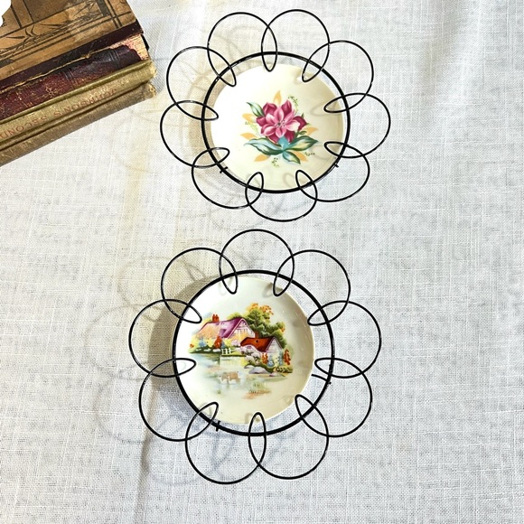 Accents | Vintage Plate Hangers Wall Decor Wire Retro | Poshmark